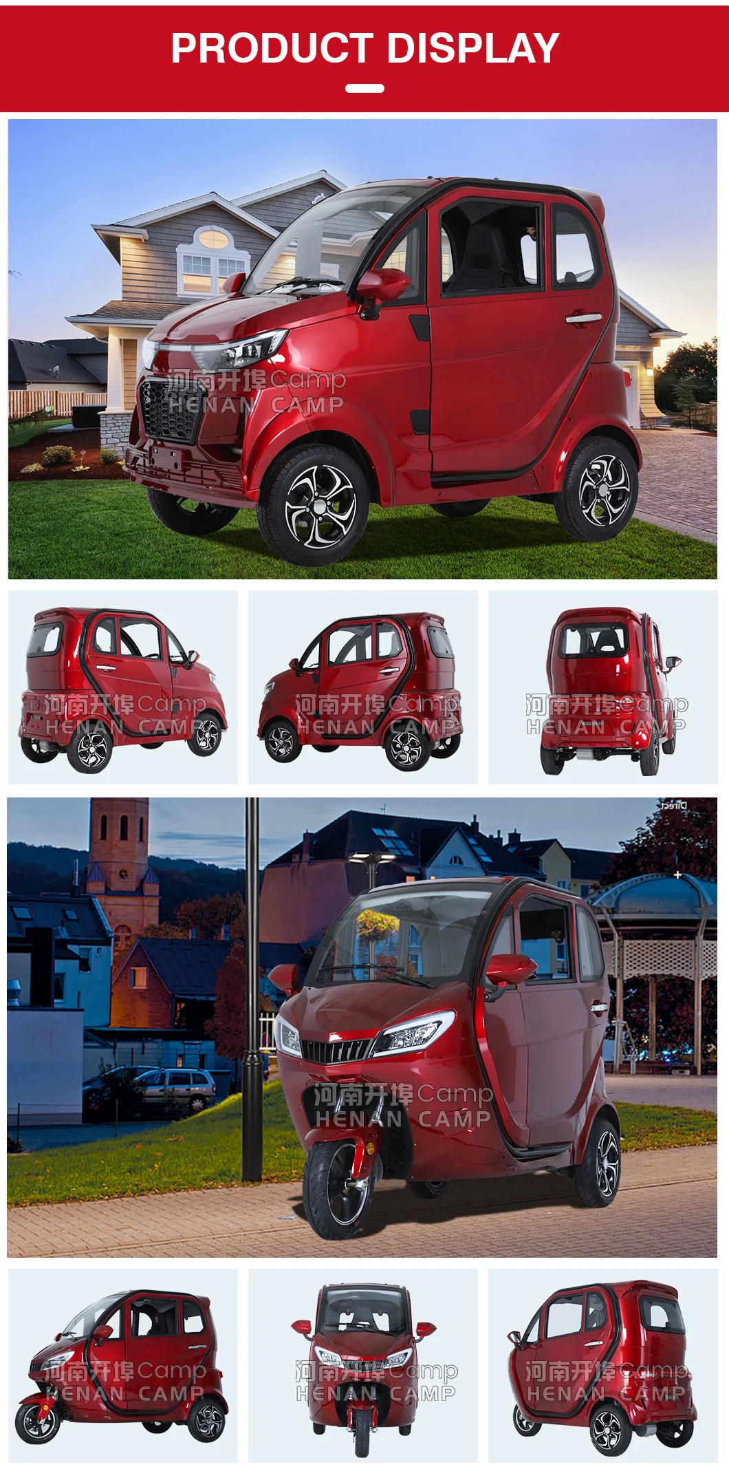 4 Wheel 2 Door Electric Car - Versatile & Efficient Mobility