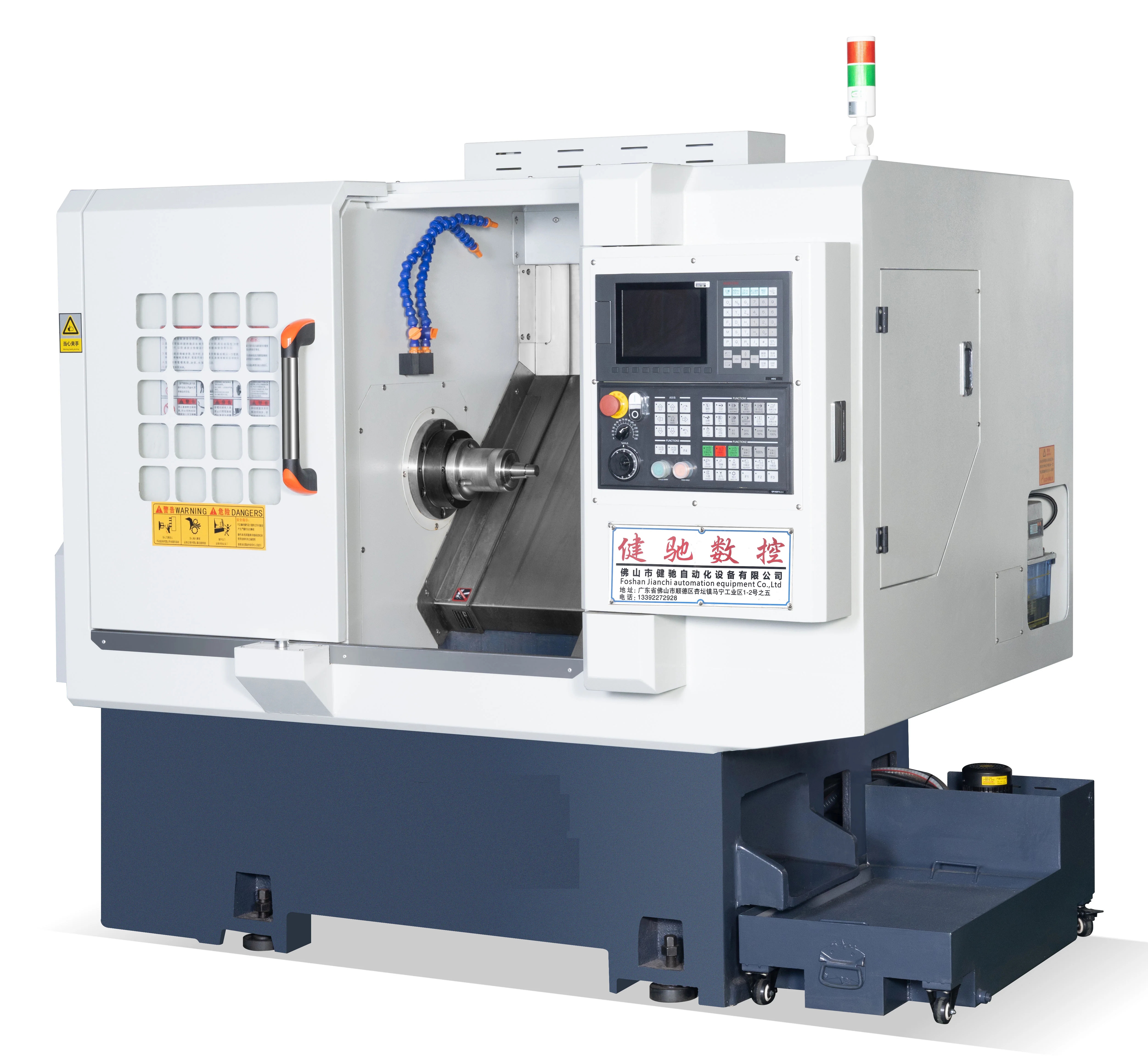 Vertical Double Spindle Cnc Lathe Servo Turrent Spindle 36 Horizontal ...