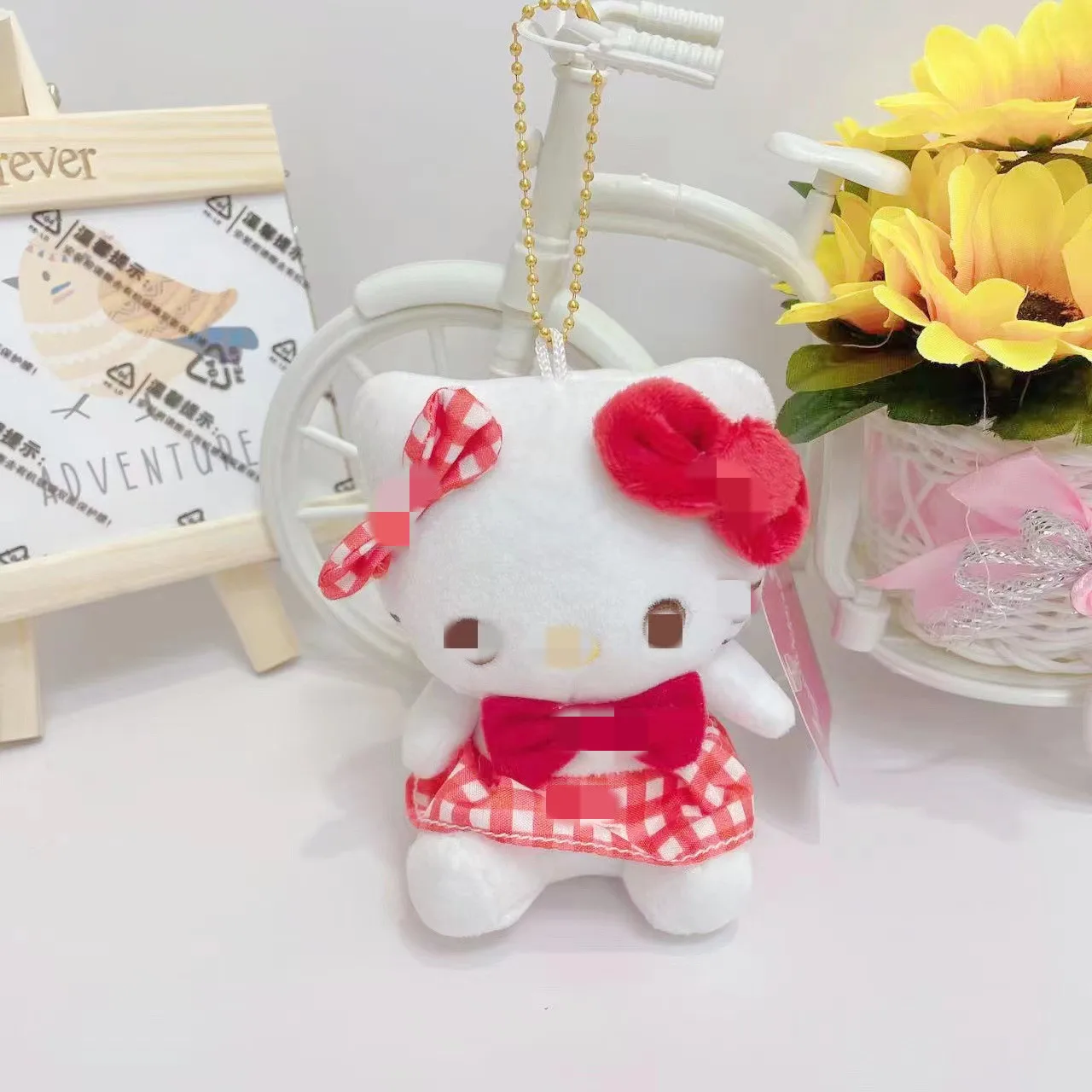 12cm Sanrioed Mini Plush Keychain Plushie Kitty Plush Toy Kid Company ...