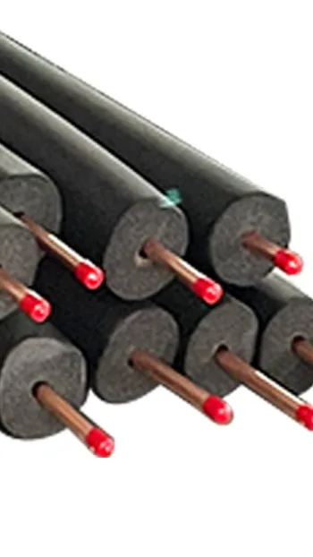 Black Rubber Insulation Copper Pipe Hvac Line Sets Refrigeration Line ...