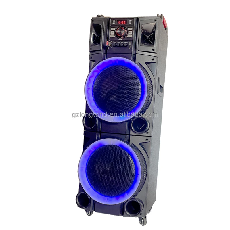 12inch Trolley Portable Full Range Speaker Plastic Rechargeable Battery ...