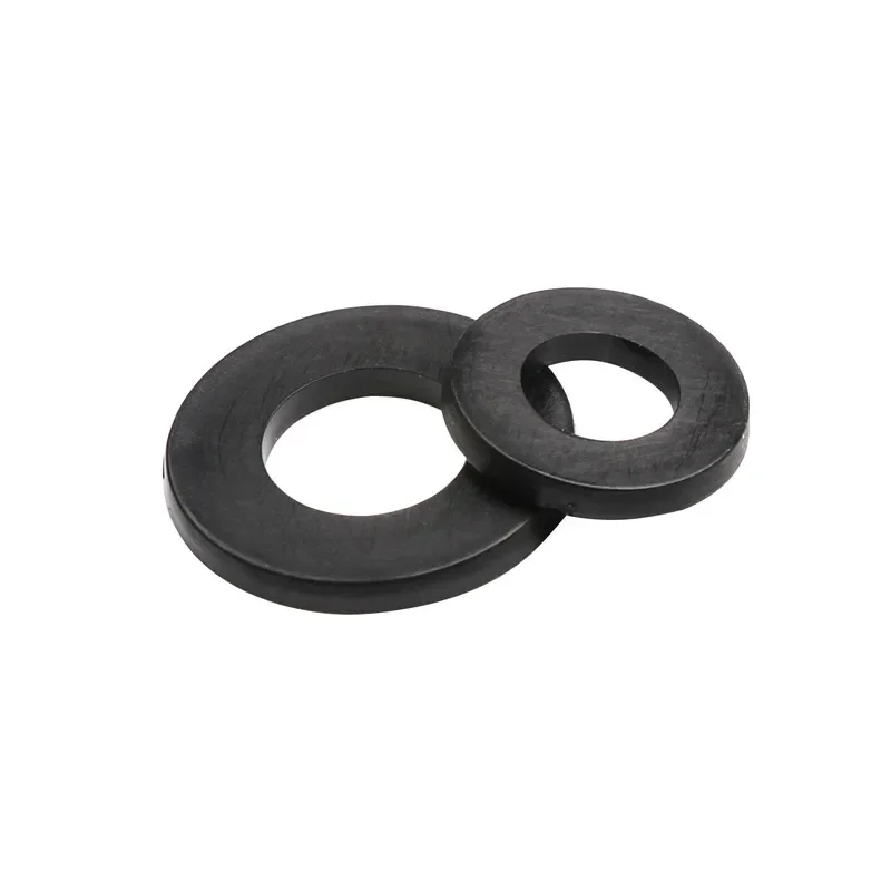 364Pcs Metric M2-M8 Black Rubber Flat Ring Plain Repair Washer ...