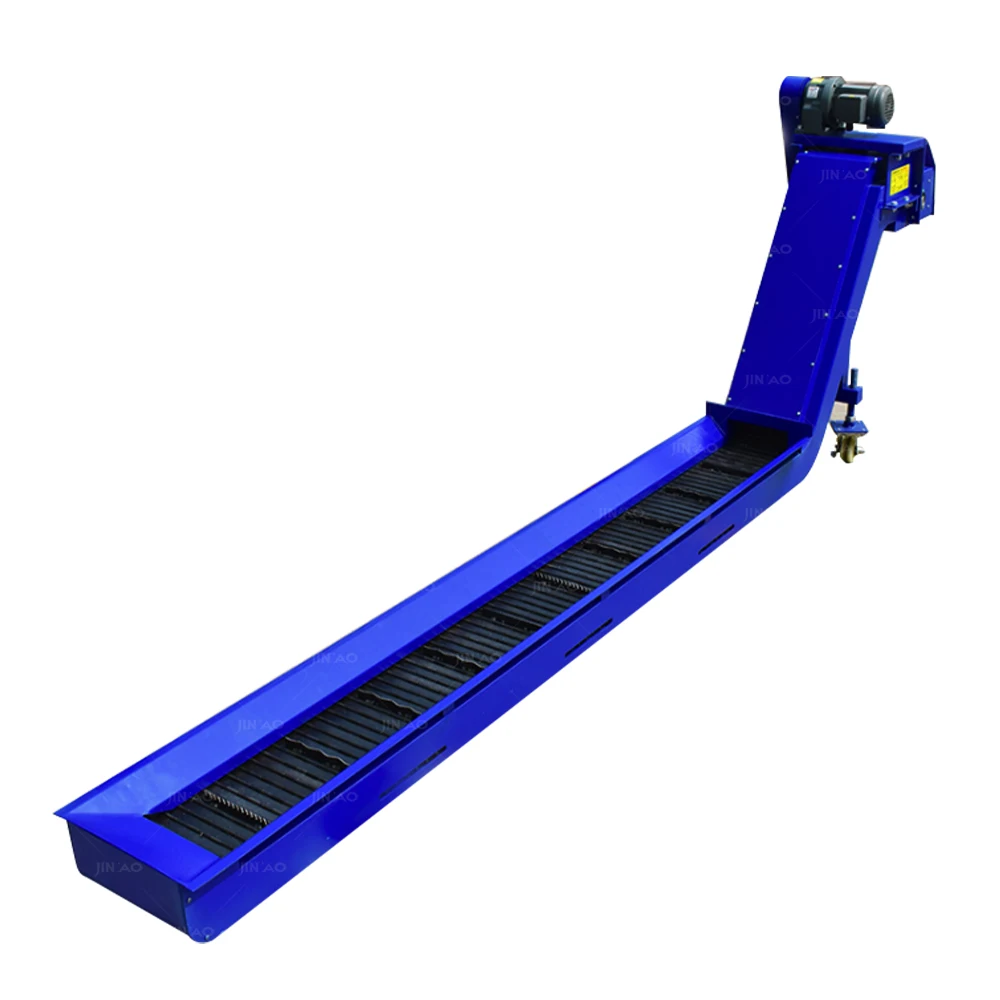 Portable CNC Machine Chain Plate Chip Scraper Conveyor| Alibaba.com