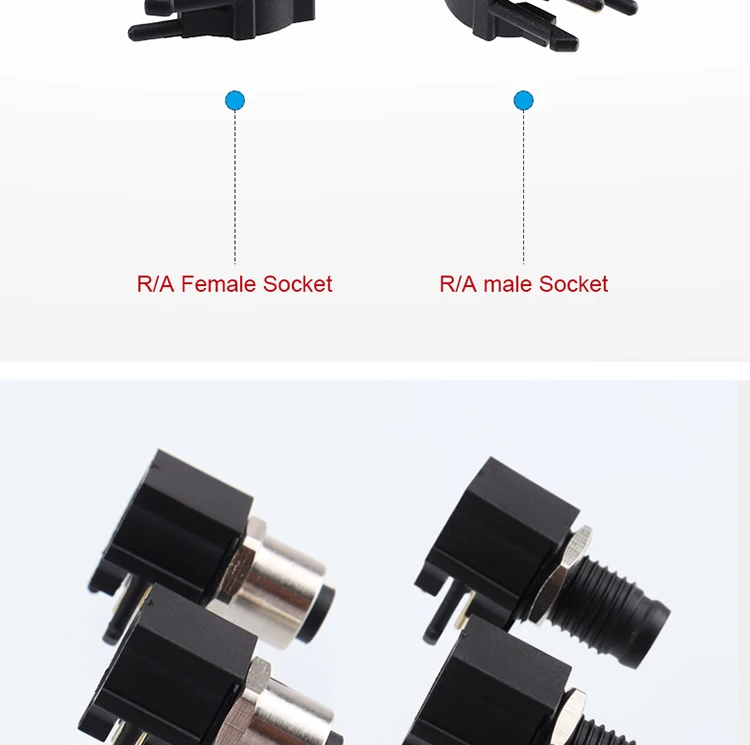 M8 Panel Mount Plastic Connector - Waterproof IP67 3pin 4pin