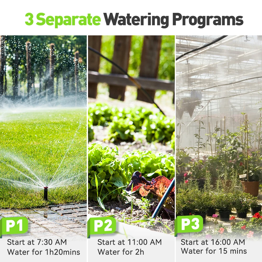 Digital Irrigation Timers with Misting Display - Efficient Garden Watering
