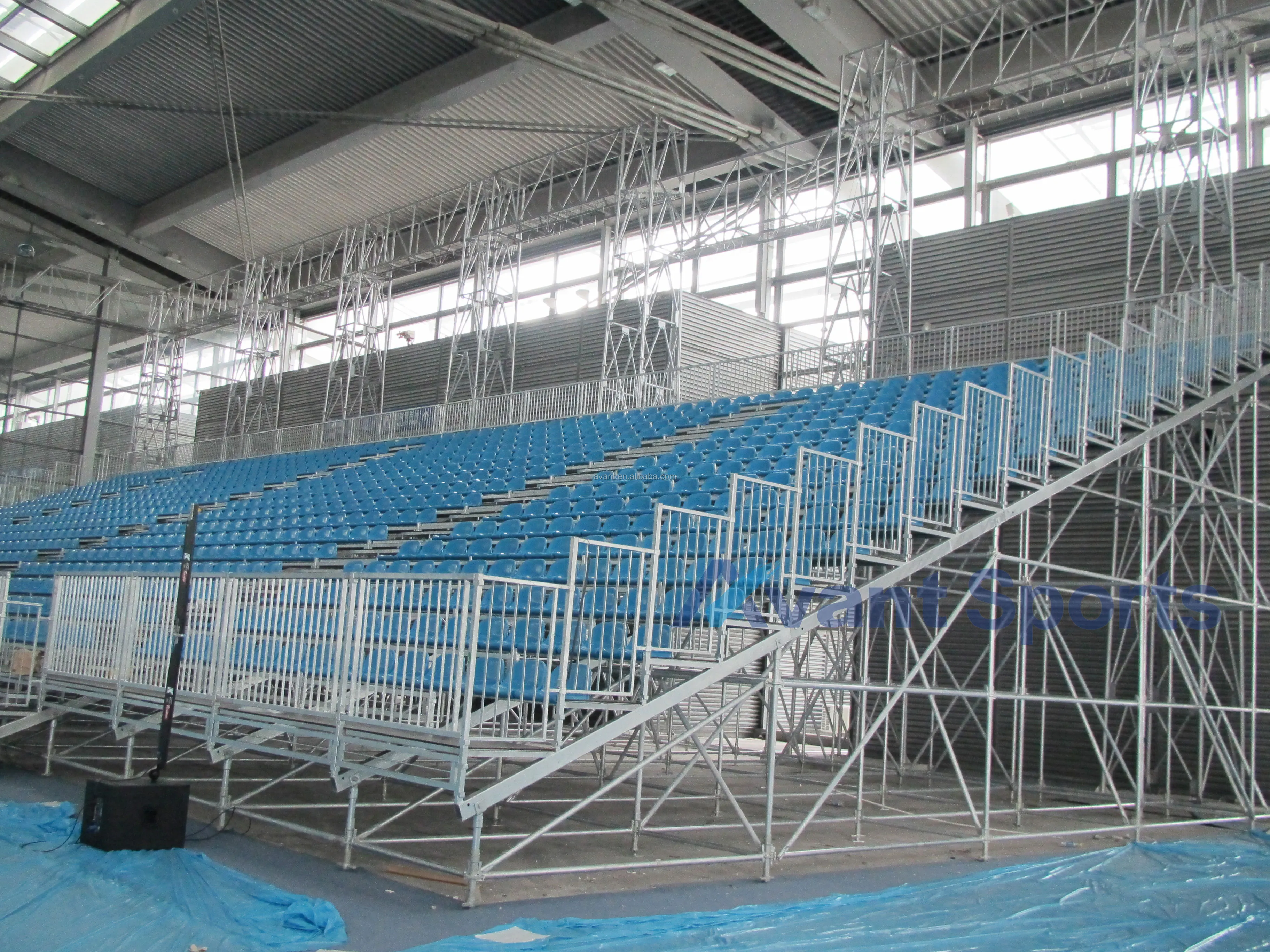 Avant Sports Large Metal Grandstand Systems Modular Stadium Seating ...