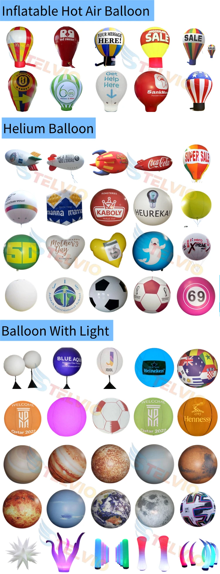 Customizable Advertising Balloons - Giant Helium Balloons