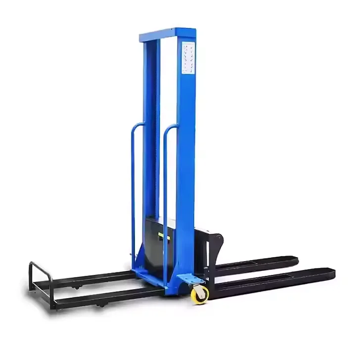Cheap Price 1t Self Loading Forklift Hydraulic Electric Pallet Stacker ...