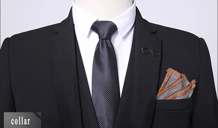 Gaoding Men's Slim Fit British Style Wedding Dress Groom Suit