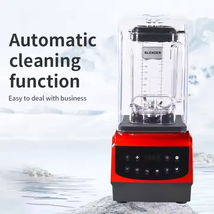 Electric Food Processor Commercial Heavy Duty Kitchen Blender Silent Soundproof Blender With ...