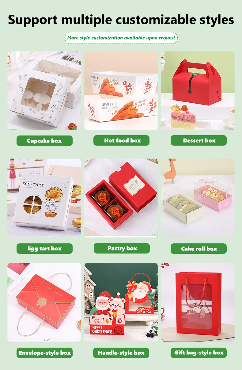 Luxury Custom Logo Transparent Packaging Box Dessert Gift Display ...