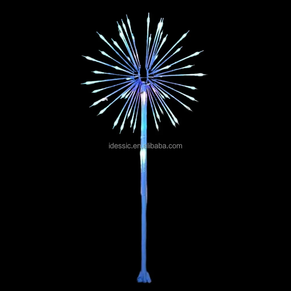 Outdoor 3D Illuminated Fireworks Display for Commercial Christmas Park ...