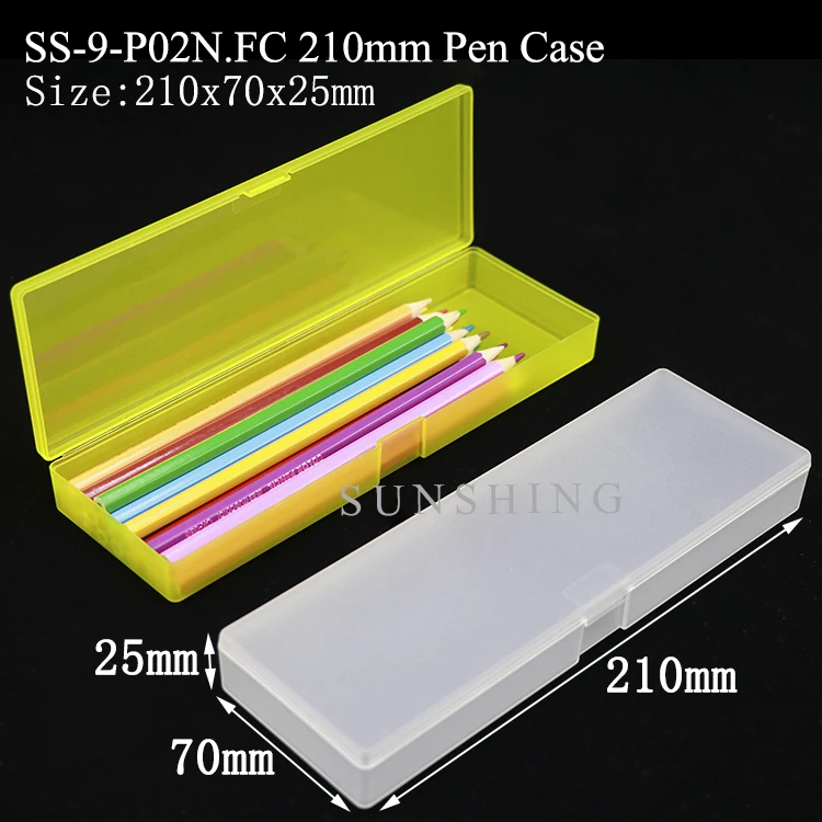 School Art Marker Double Decker Ballpoint Ball Pen Container Plastic ...