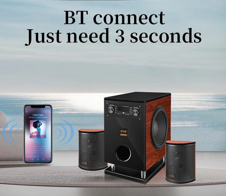 2.1 Channel Speaker System Home Theatre Sound Oem Power Home Subwoofer ...