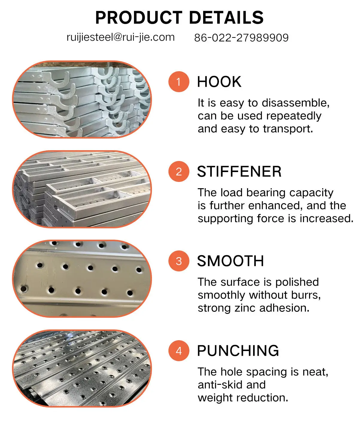 BS1387 Galvanized Scaffolding Perforated Catwalk Steel Plank for ...