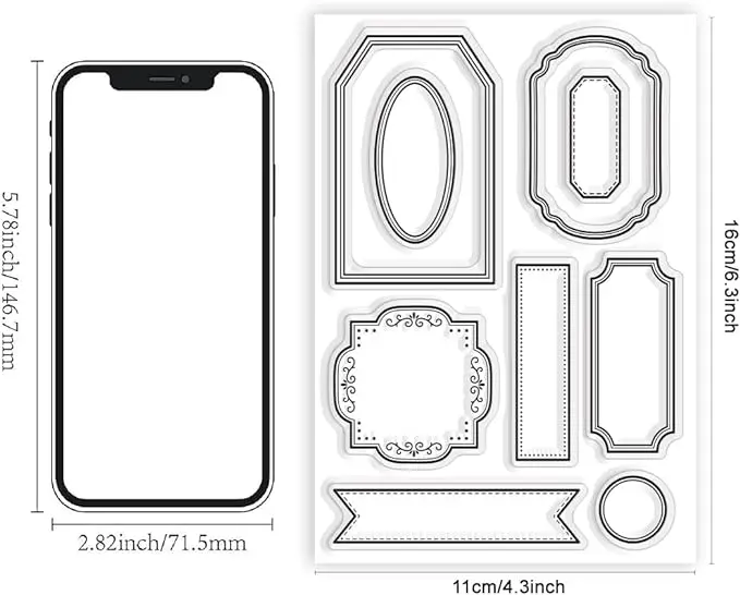 Custom Reusable Transparent Clear Fashionable Stamps For Card Making ...