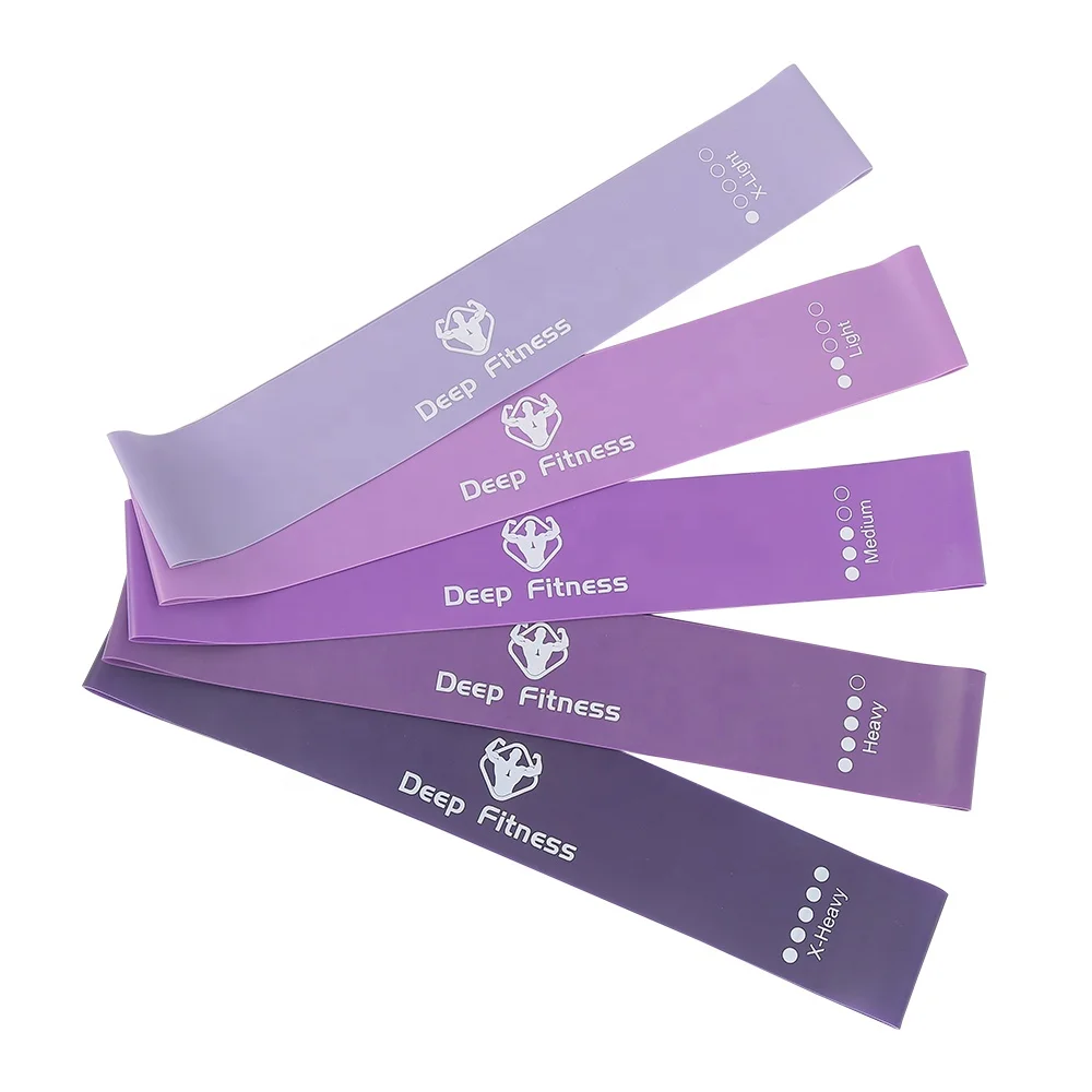 Fitness Gym Custom Logo Elastic Rubber Bands For Fitness Workout ...