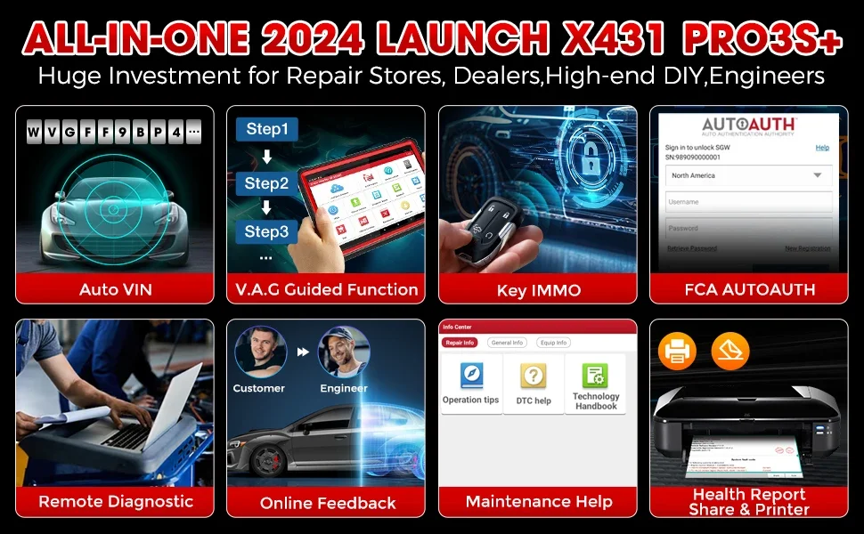 LAUNCH X431 PRO3S V Plus V5.0 - Comprehensive Car Diagnostics