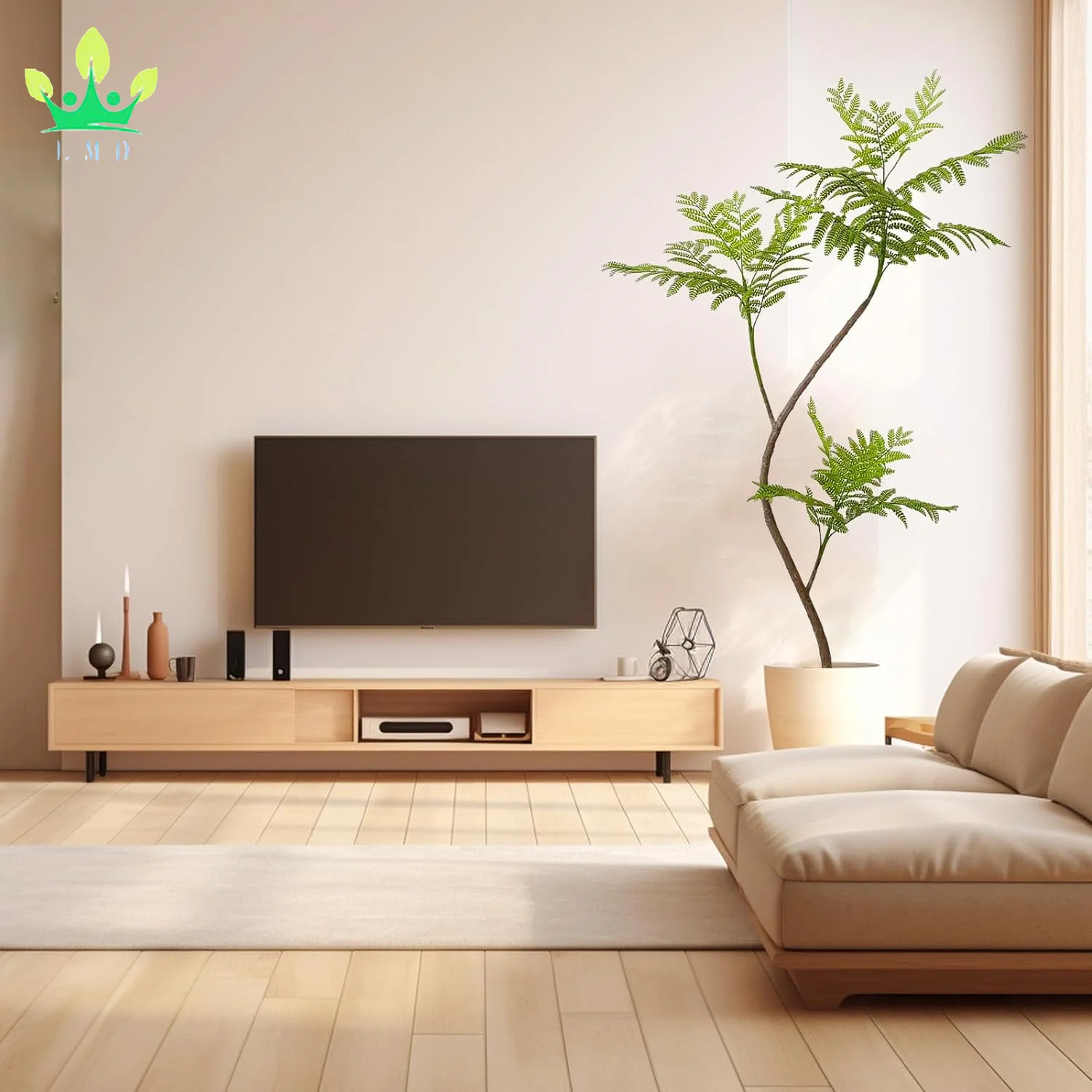 Artificial Jacaranda Tree - Lifelike Indoor Decor Plant