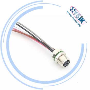 M8 Binder Connector A Coding Waterproof Front Mount Circular 6 Pin ...