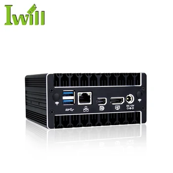 Din Rail Mount Single Lan Micro Computer Nuc-c4 Fanless Core I3 7100u ...