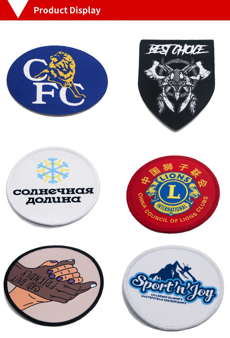 Cheap Price Design Custom Logo Embroidery Patch Pin Backing Bags ...