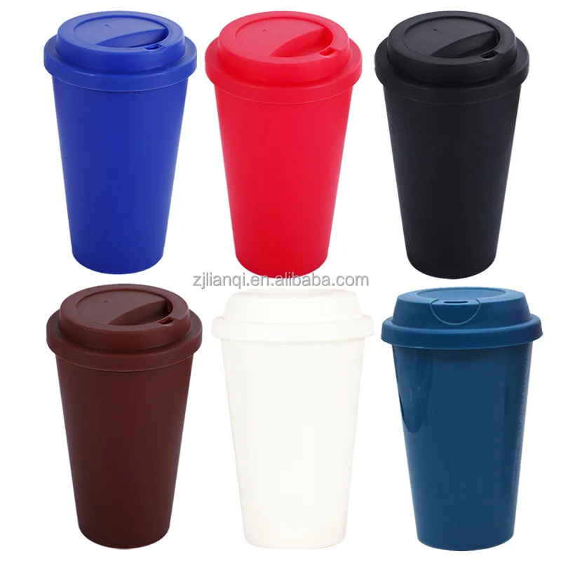 Factory Price 350ml Custom Logo Reusable Plastic Coffee Cup Wholesale ...