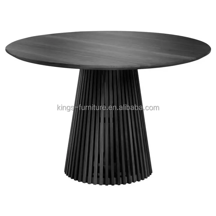 Wood Ripple Round Dining Table - Stylish & Durable