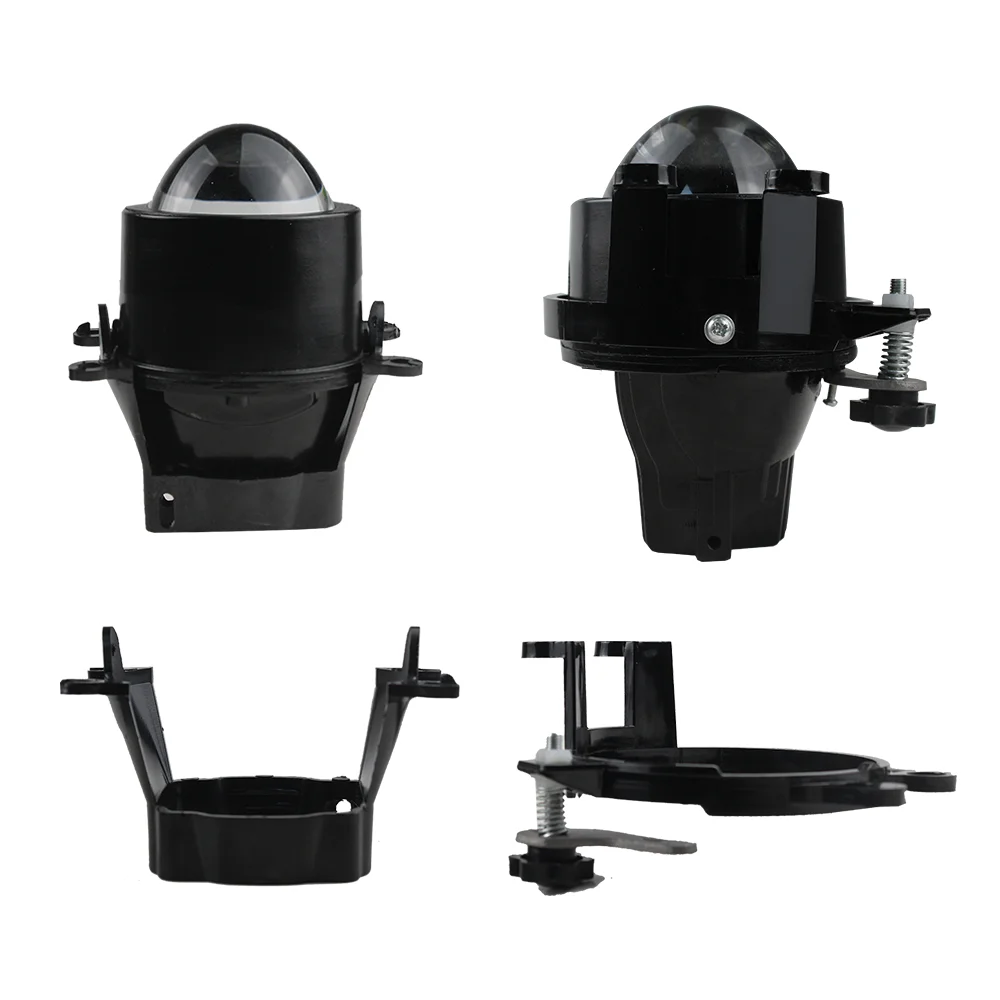 Universal Use 3 Colors Led Fog Lamps Projector Lens White/yellow Light ...