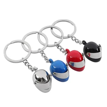 Personality Motorcycle Helmet Keychain Keychain Charm Custom Metal ...