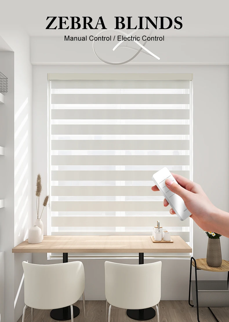 Custom Made Electric Motorized Motor Alexa Roller Zebra Blinds Blackout ...