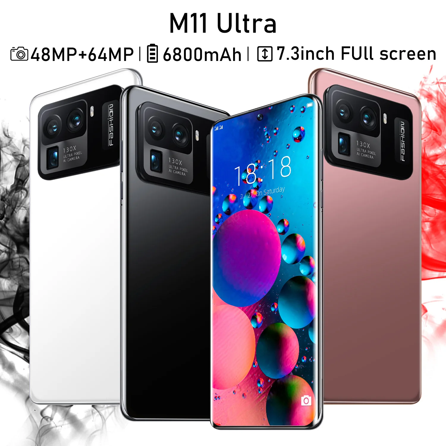 Cell Phone M11 Ultra 7.3 Inch 16gb+512gb Gaming Phones Mobile Phones ...