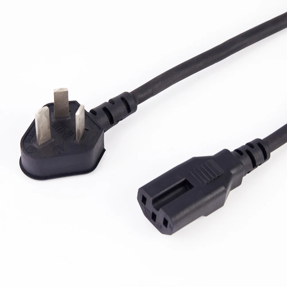 China Black PVC Cable Industrial Power Cord EU CEE 7 IEC 60320 C19 ...