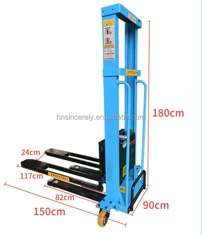 Full Electric Stacker 5 Meter Lift Height Pallet Stacker 2ton Stackers ...