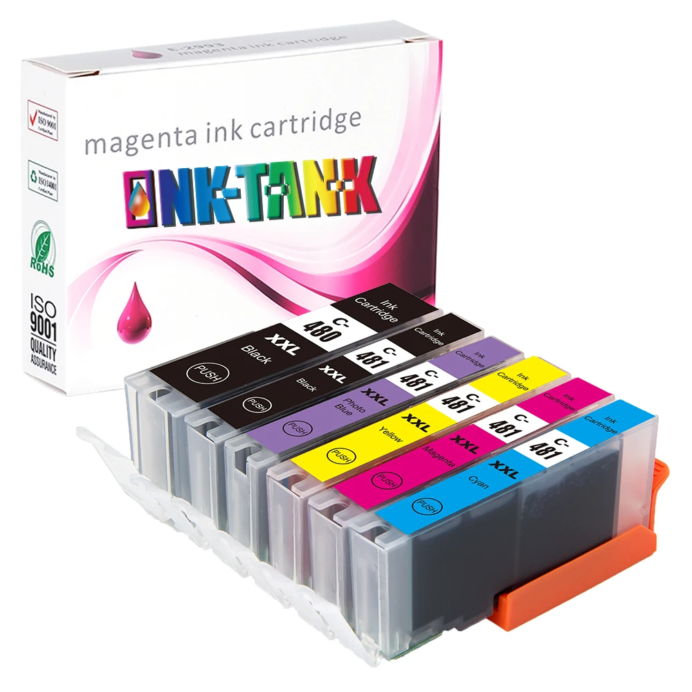 Ink-tank Pgi-480 Pgi480 480xxl 481xxl 481xl Cli 481 Compatible Inkjet ...
