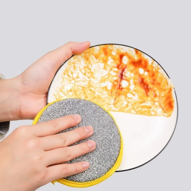 Eco-friendly Kitchen Dish Washing Sponges - Round & Double-sided