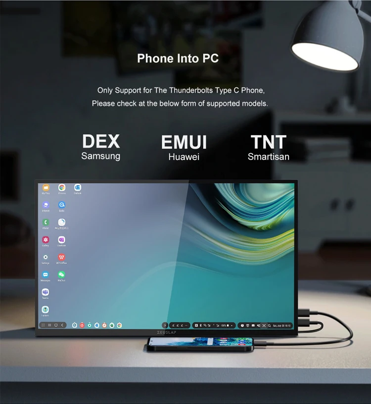 ZEUSLAP Z18TV PRO - 18.5" Smart Portable Monitor with Google TV