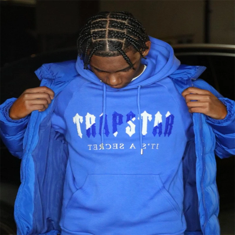 Casual Trapstar Man Set Chenille Decoded Streetwear Hooded Tracksuit ...