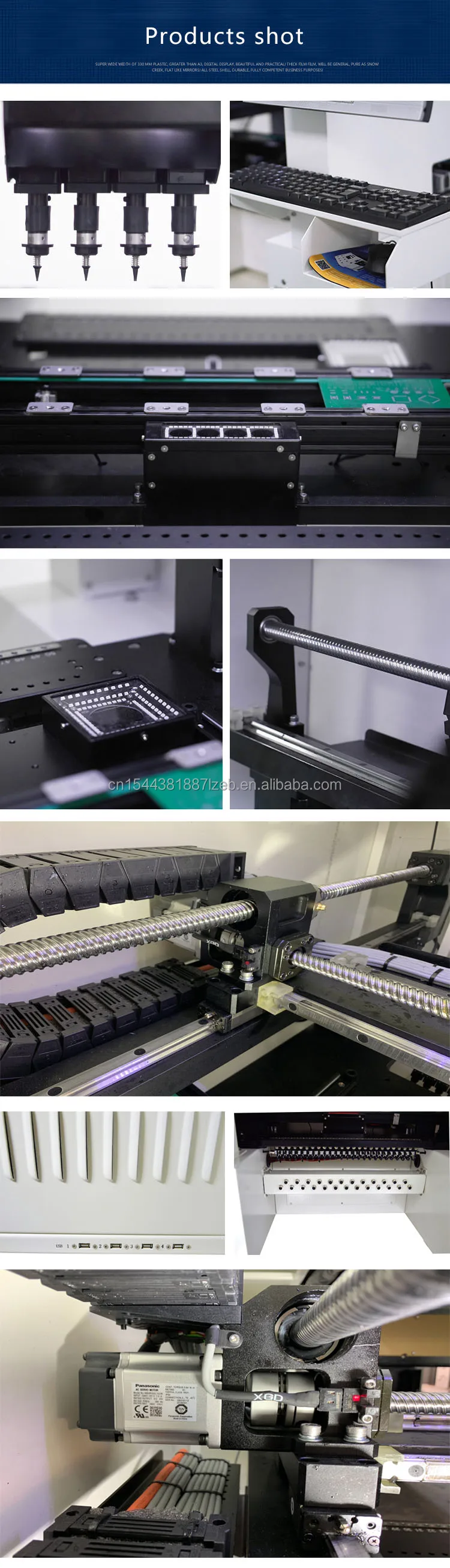 Smd Soldering Machine Pick And Place Smt H4 With 4 Heads And Servo ...