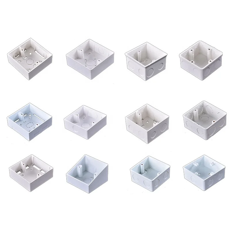 Project Enclosure White Junction Plastic Safety Socket Switch Bottom ...
