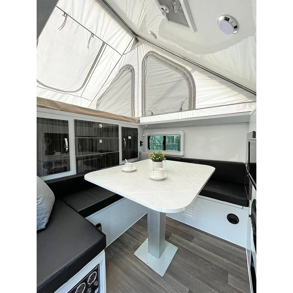 13ft Aluminum Caravan Camper Small Trailer Mini Caravane Motor Home ...