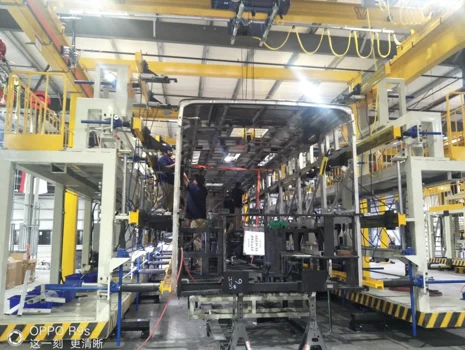 China Electric Bus Chassis Assembly Production Line Bus Frame ...
