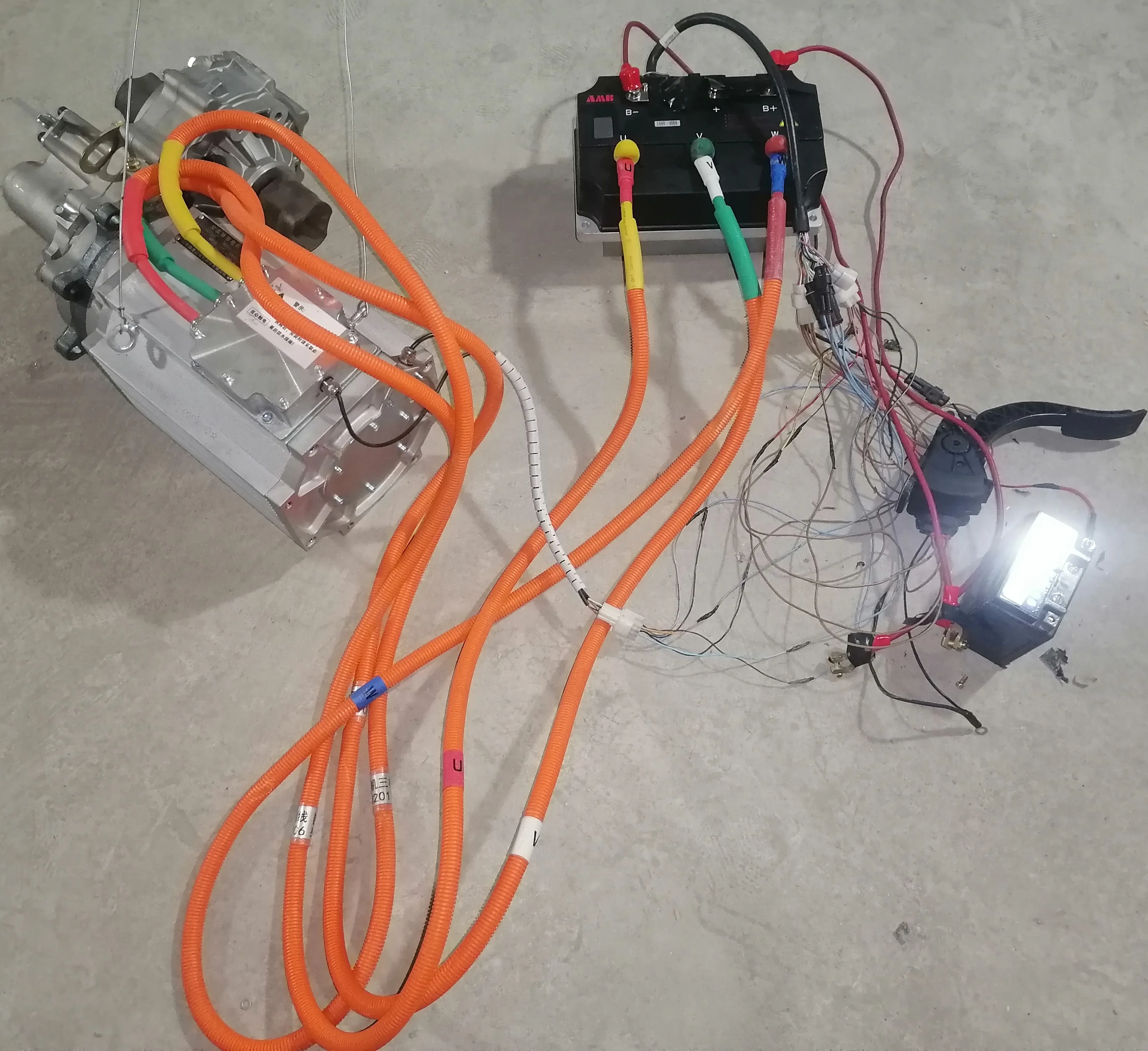144V 20kW Electric Motor and Controller Conversion Kit for Electric ...