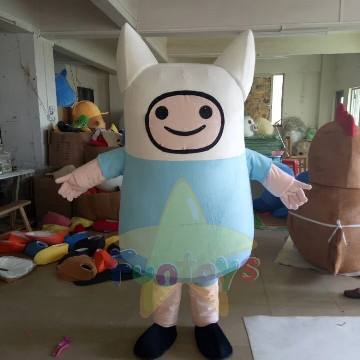 Funtoys AdventureTime Finn Abao Anime Costume - Unisex Cosplay Mascot ...