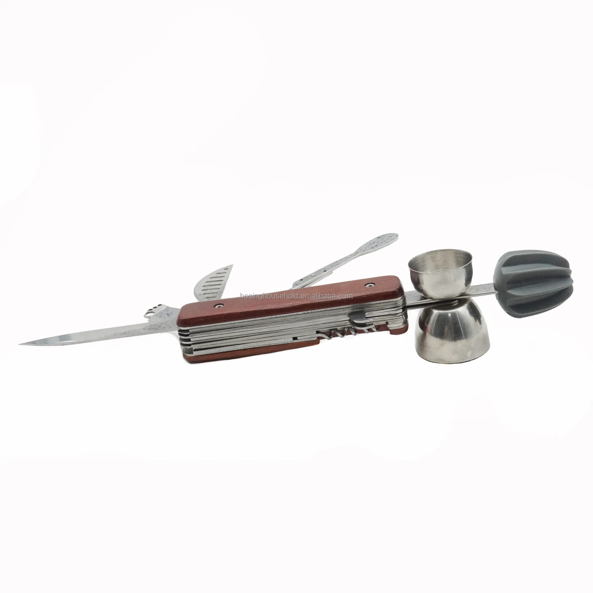 10-in-1 Multi-Function Bartender Tool Set Professional All-in-One Bar ...