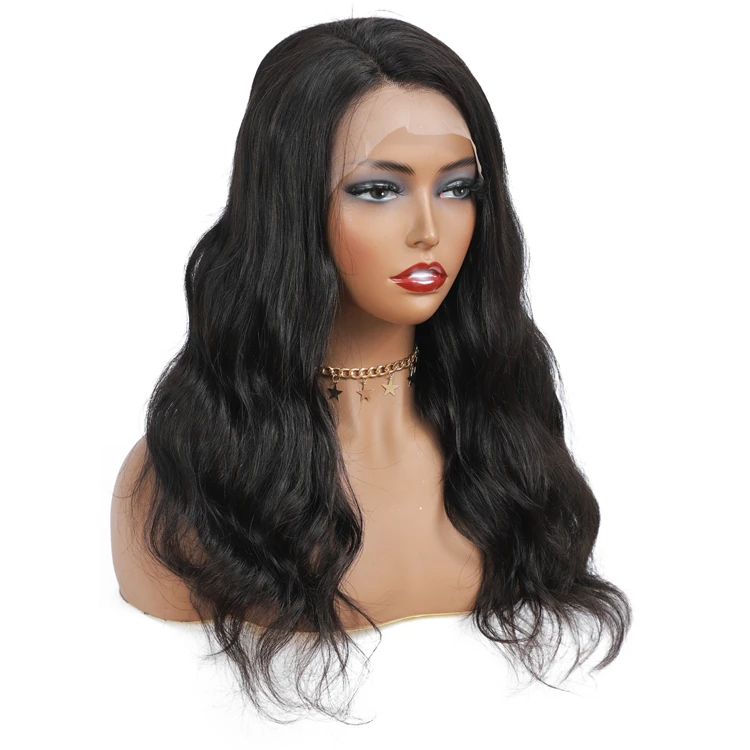 200% Density Lace Frontal Wig 13*4 Remy Hair Quality Human Hair Wigs ...