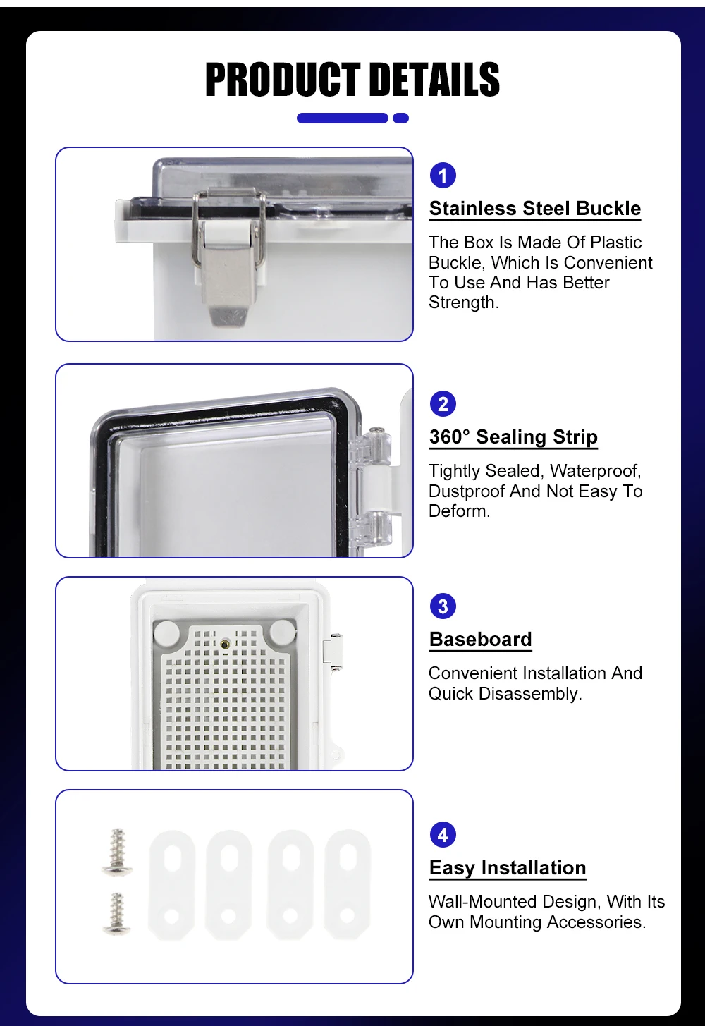 Durable Waterproof Junction Boxes - IP67 & Impact Resistant