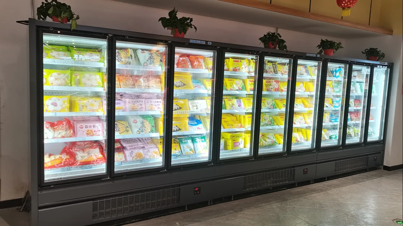 Commercial Convenience Store Supermarket Vertical Multideck Showcase ...