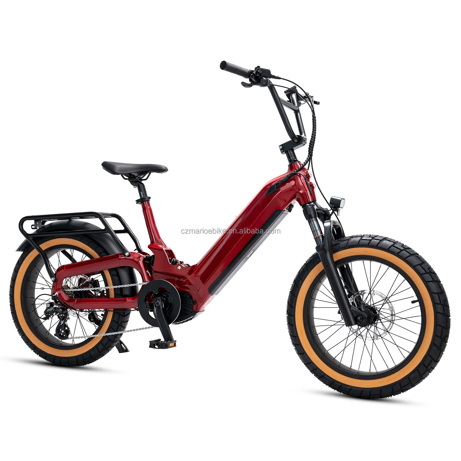 2024 Mario Bird Series Full Suspension Vintage Red Electric Bike With ...