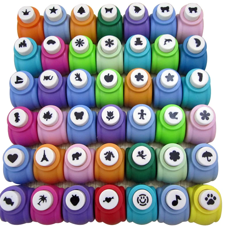 Mini Craft hole punch set small paper puncher kit DIY scrapbook punches ...